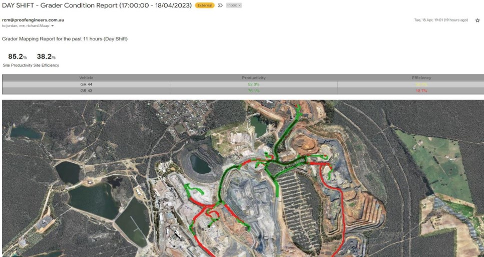 Grader Performance Monitoring System - PROOF Engineers